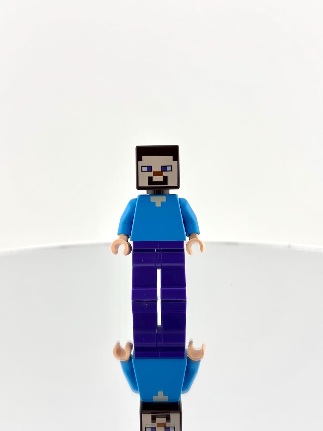 LEGO® Minecraft Steve Minifigure – Fair Skin, Classic Blue Shirt & Dark ...