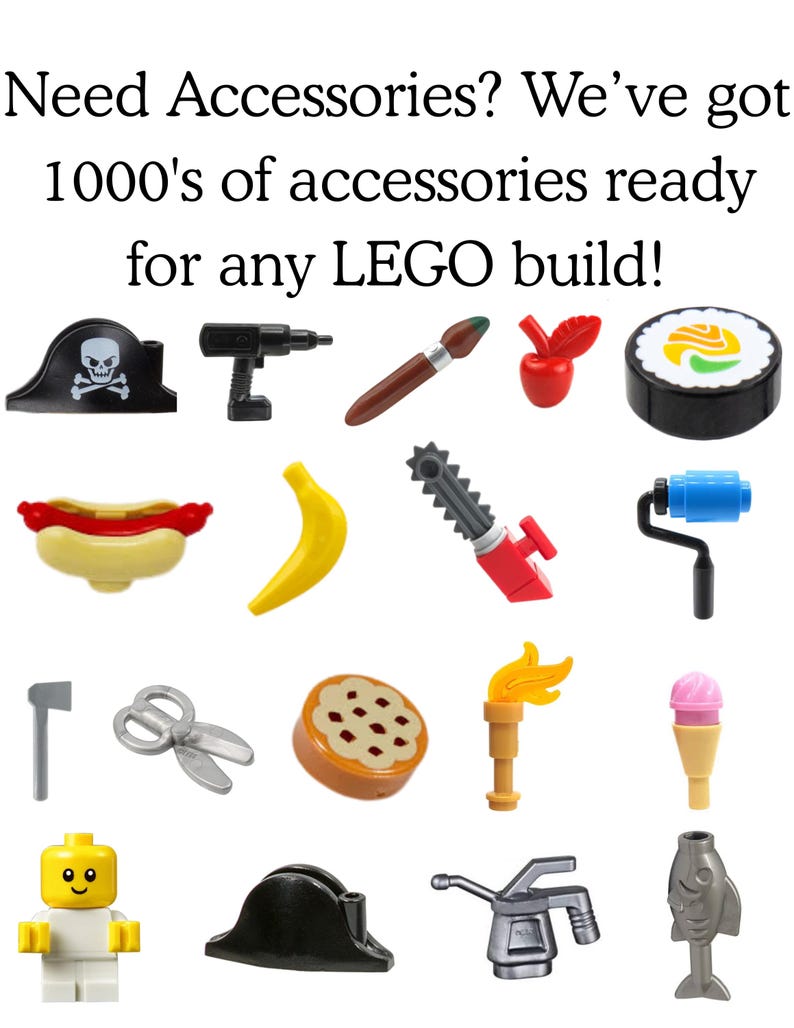 LEGO® Tools & Equipment Lego Minifigure Accessories –Construction Tools ...