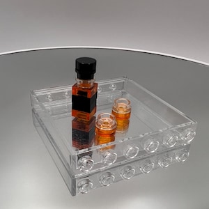 LEGO® Whiskey Bottle & Glasses: Custom Minifigure Bar Set - Etsy