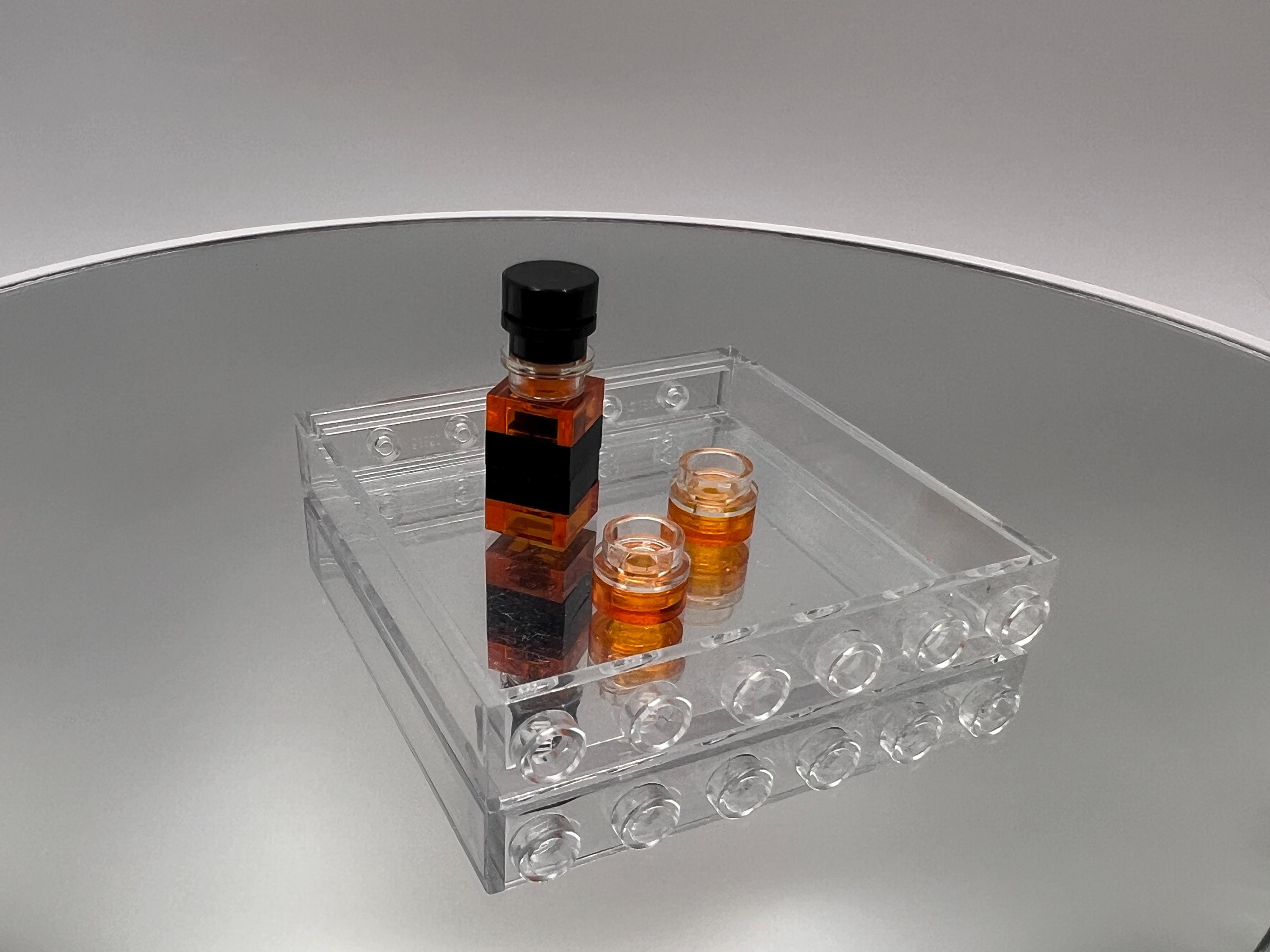 LEGO® Whiskey Bottle & Glasses: Custom Minifigure Bar Set - Etsy