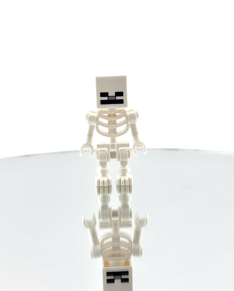 LEGO® Minecraft Skeleton Minifigure – Pixelated Bone Warrior – Rare ...