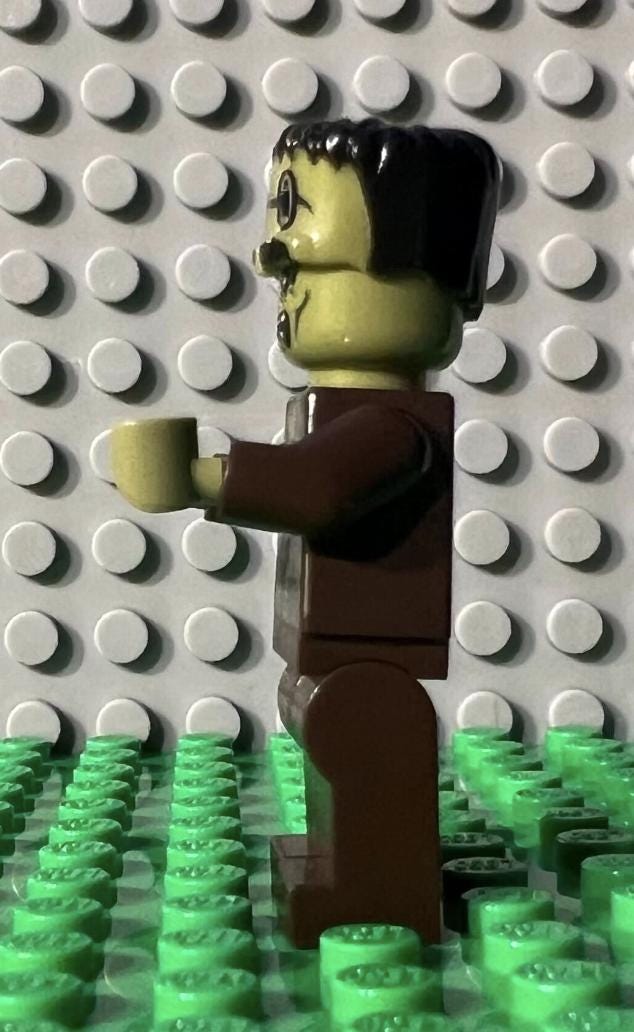 LEGO Monster Fighters Frankenstein Minifigure Mof017 Rare Retired Set ...