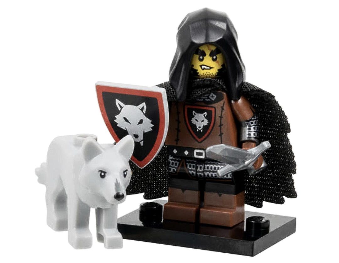 LEGO® Wolfpack Beastmaster Minifigure – Fantasy Knight Army Builder W ...