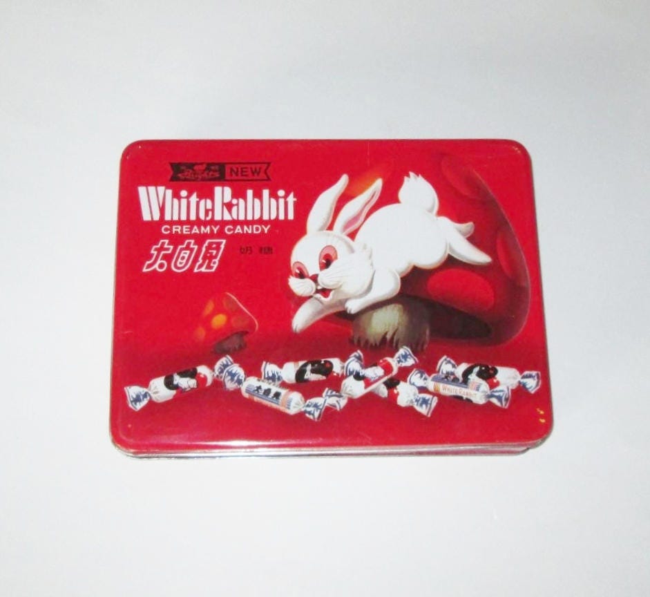 White Rabbit Candy Tin