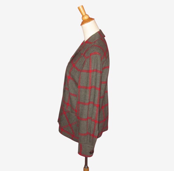 Vintage 1950s Pendleton 49er Plaid Jacket - Size M - Gem