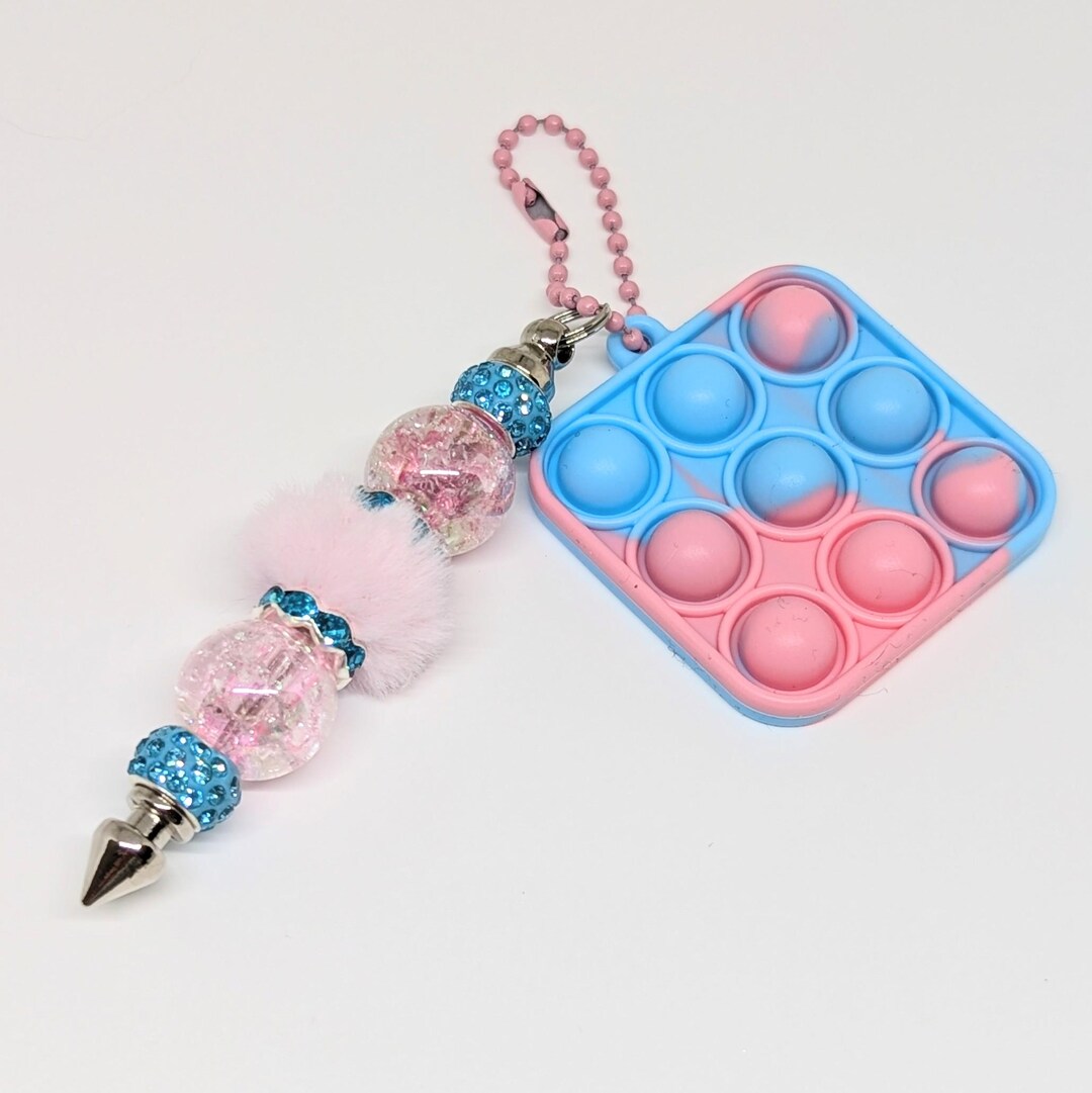 Transgender Pride Flag Fidget Keychain | Blue Pink White Keychain, Pop ...