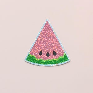 Watermelon Glitter Holographic Vinyl Sticker: Summer Sparkle - Etsy