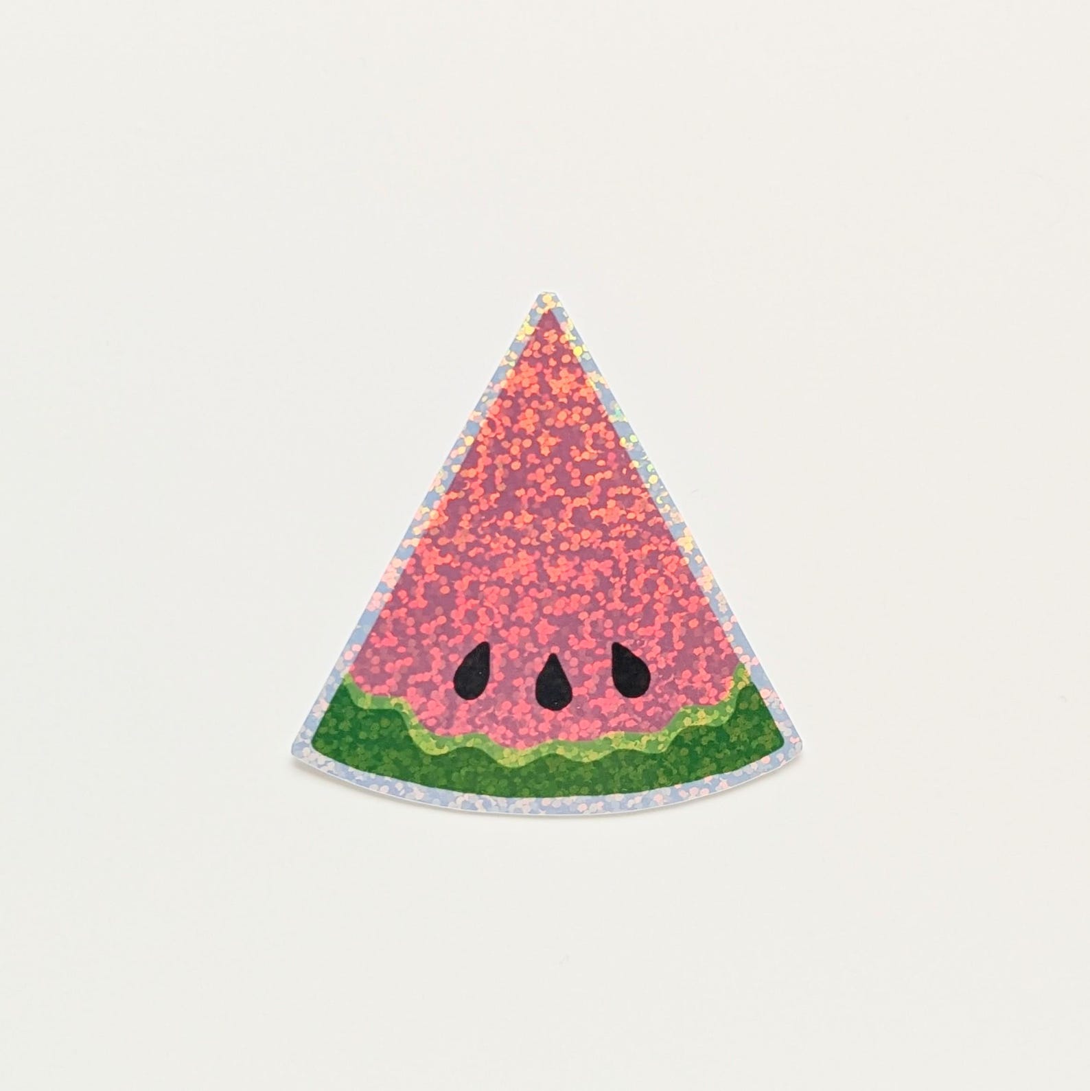 Watermelon Glitter Holographic Vinyl Sticker: Summer Sparkle - Etsy