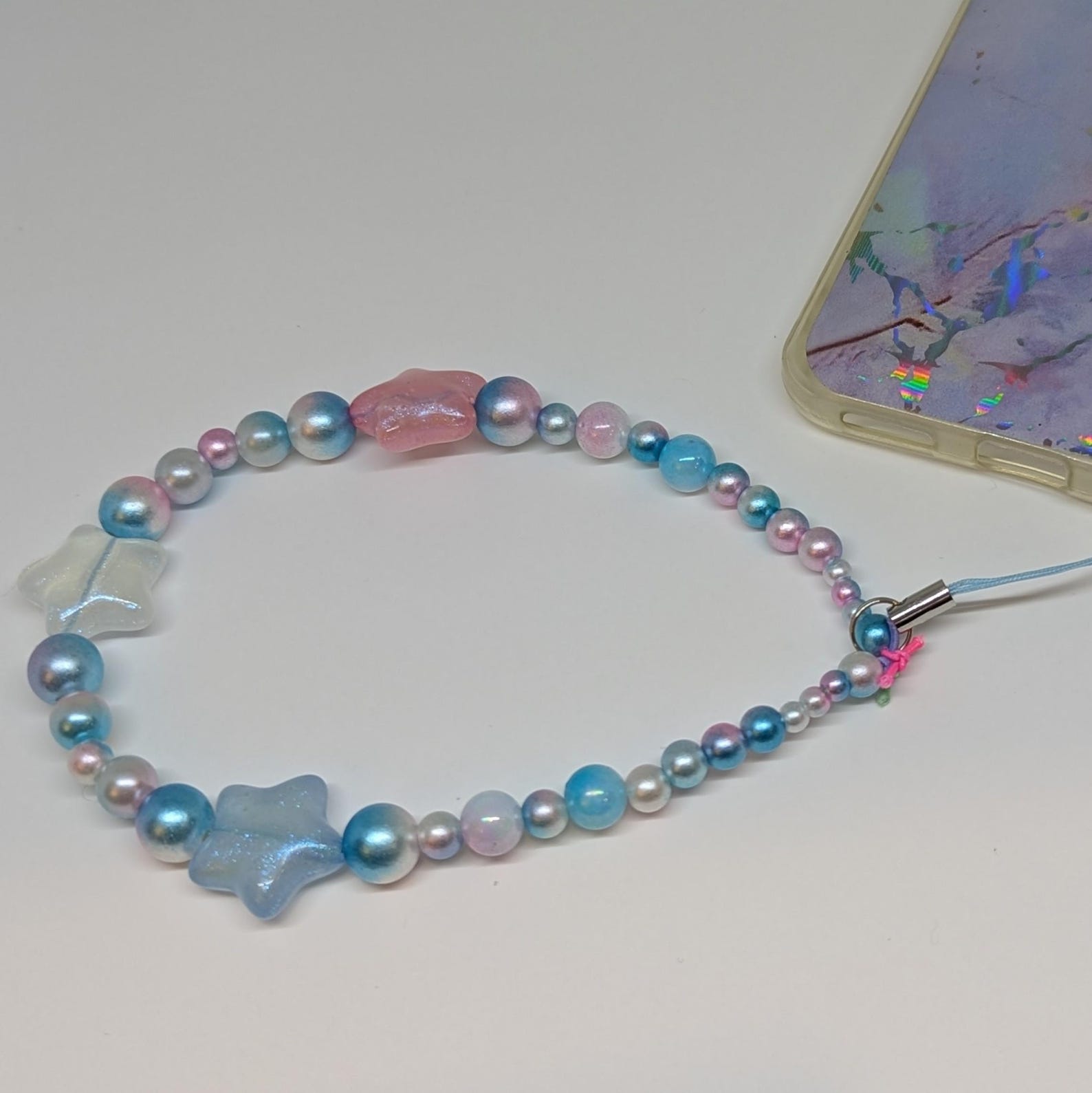 Transgender Pride Flag Phone Wrist Strap | Beaded Wrist Strap, Pride ...