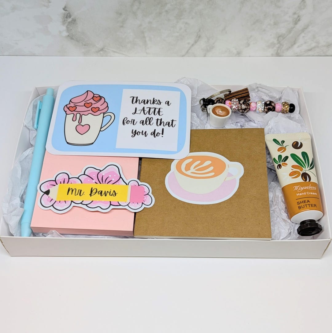 Coffee Themed Teacher Appreciation Gift Box | Personalized Gift for ...