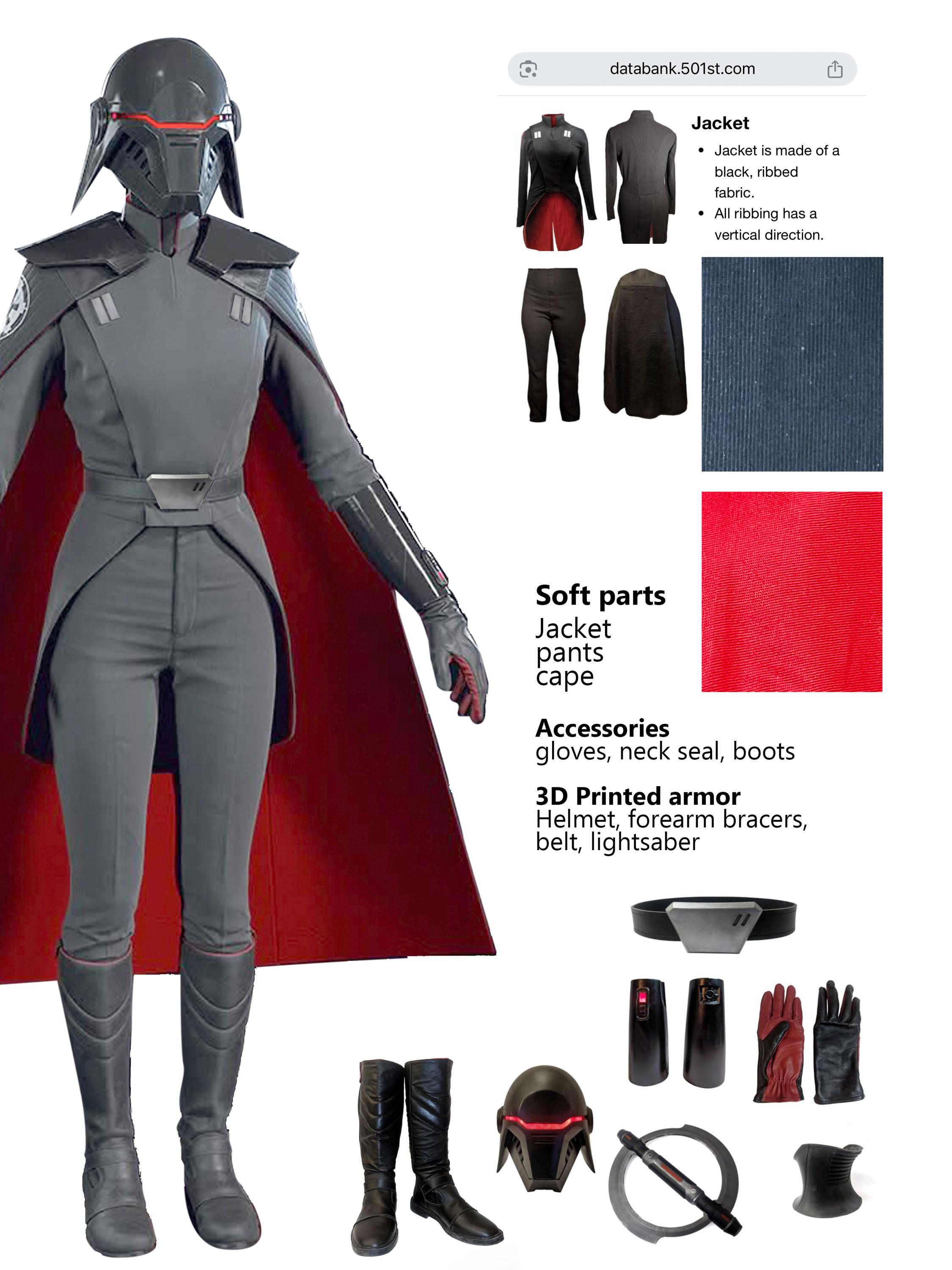 Second Sister Costume Based on 501st Guidelines Design Soft Parts and ...