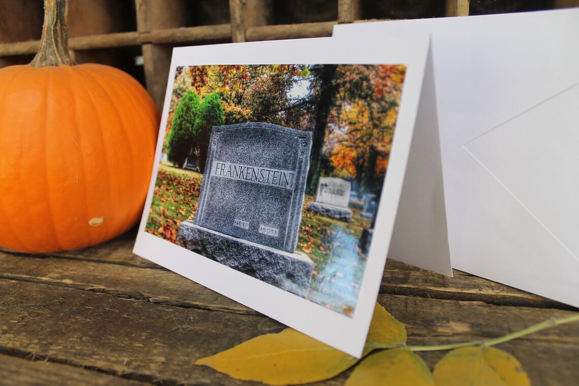 Halloween Frankenstein Greeting Card - Etsy