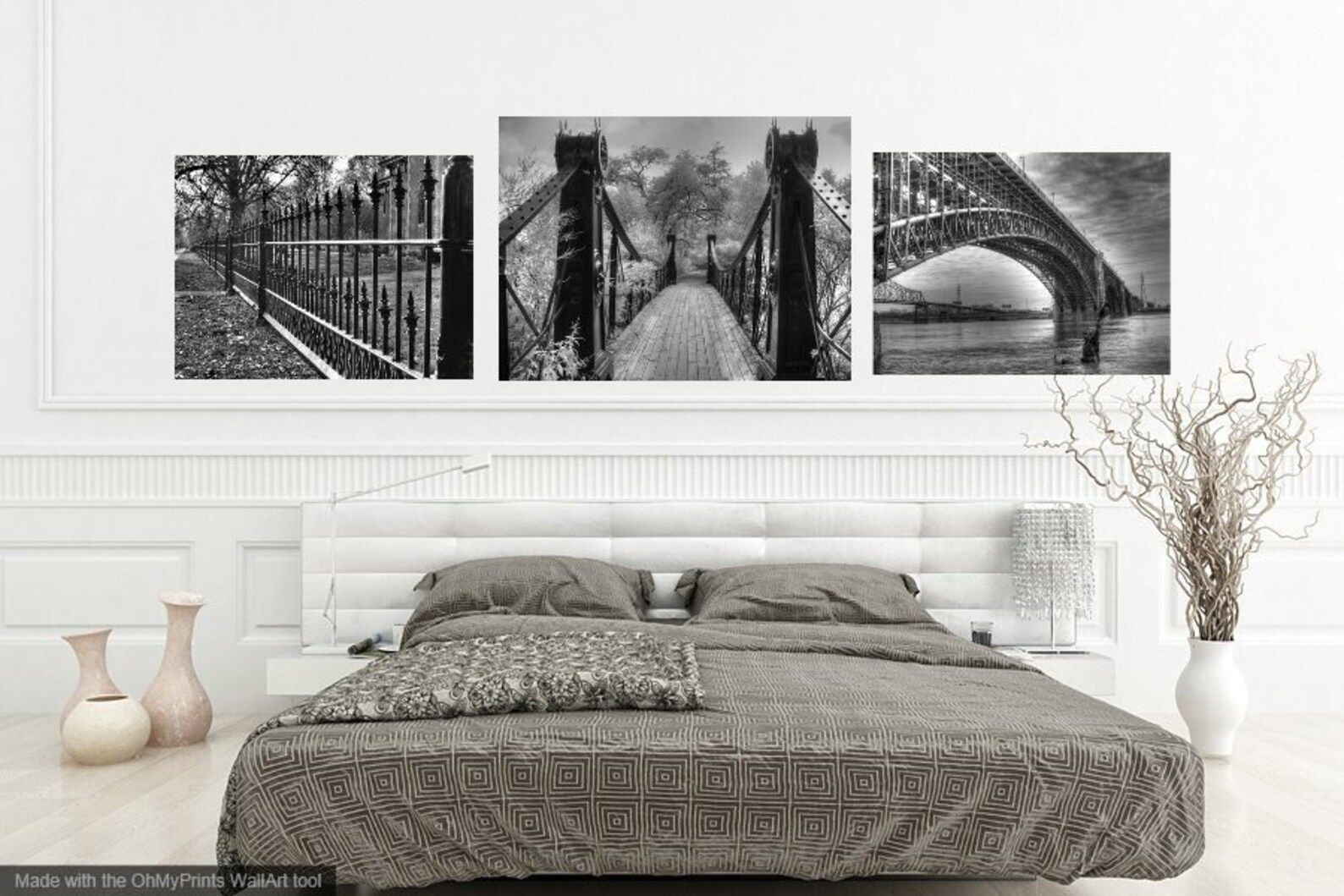 Steam Punk Victorian Bridge Forest Park, Fine Art Photography, Black ...