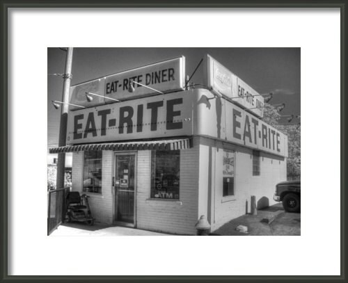 Eat Rite Diner, Black and White Diner, Diner Photography, St. Louis ...