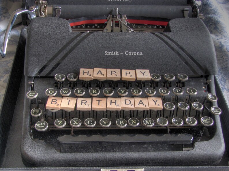 Set of 3 Steampunk Greeting Cards Typewriter Scrabble - Etsy