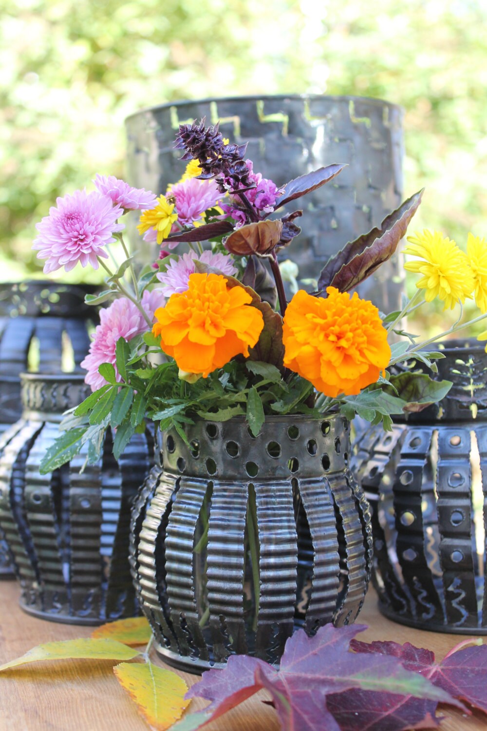 Metal Luminary, Luminary, Lantern,candle, Tea Light, Garden Light ...