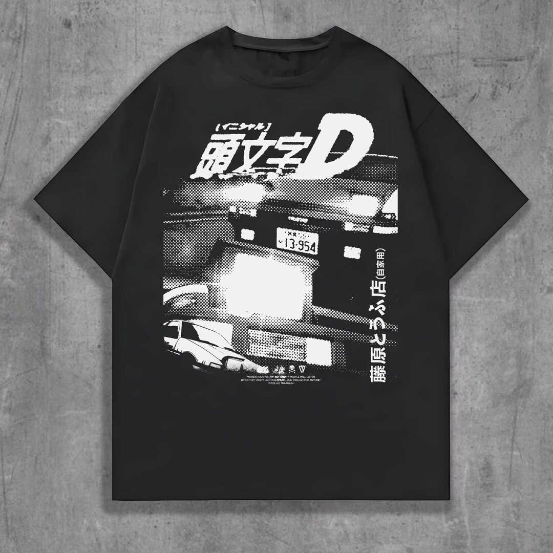 Initial D T-shirt, Japanese Anime Inspired, Street Racing Tee, Initial ...