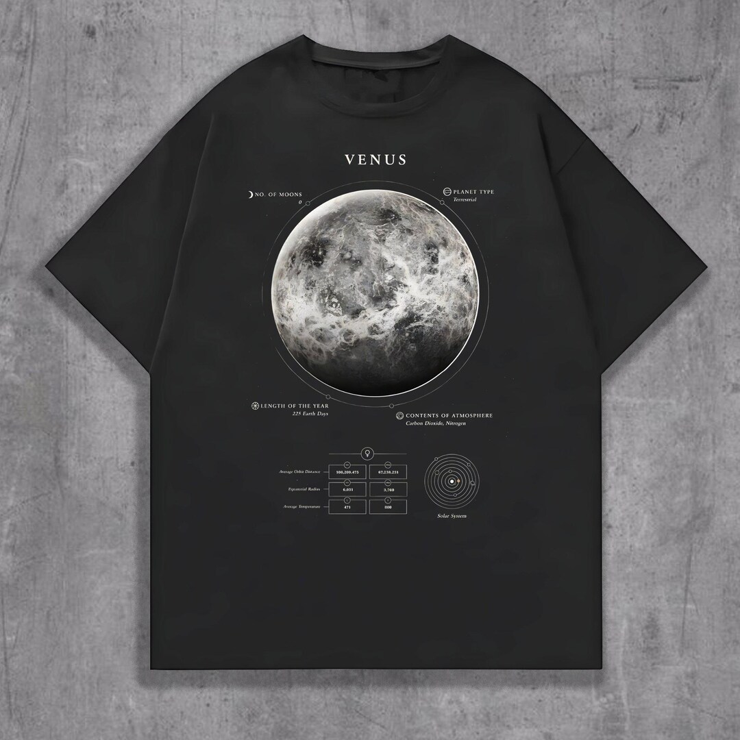 Venus T-shirt, Astronomy Apparel, Solar System Tee, Space Lover Gift ...