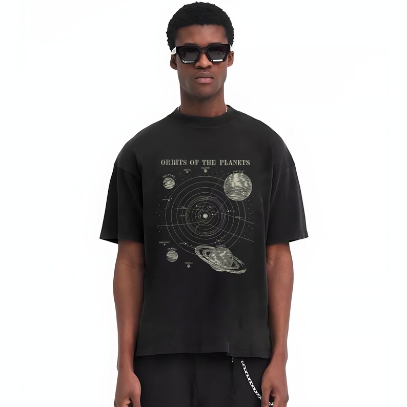 Vintage Orbits of the Planets T-shirt, Astronomy Lover Gift, Solar ...