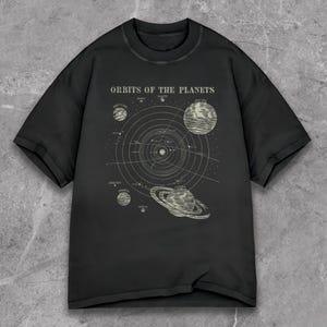 Vintage Orbits of the Planets T-shirt, Astronomy Lover Gift, Solar ...