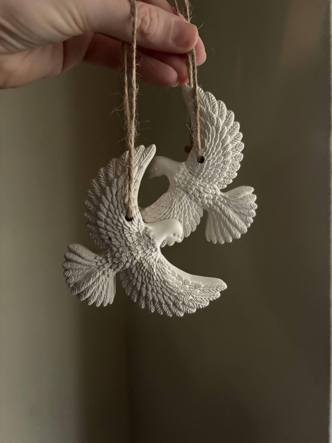 Handmade White Dove Ornaments – Home Alone Turtle Doves Inspired ...