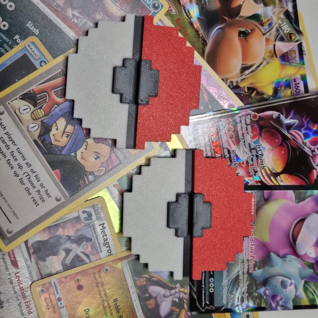 Pixel Poké Ball Themed Pokémon Card Holders - Perfect for Collectors ...