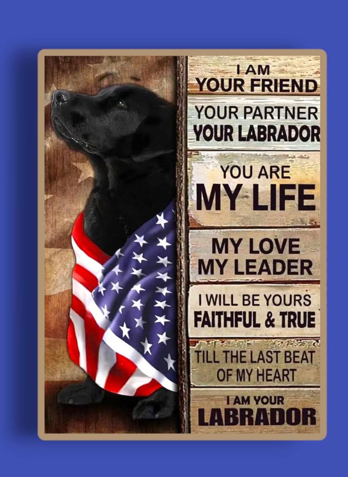 Vintage Metal Tin Sign: Labrador Dog Lover Gift - Etsy