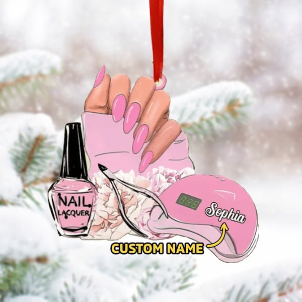 Nail Technician Manicurist Gift, Christmas Gift Shaped Ornament - 60 ...