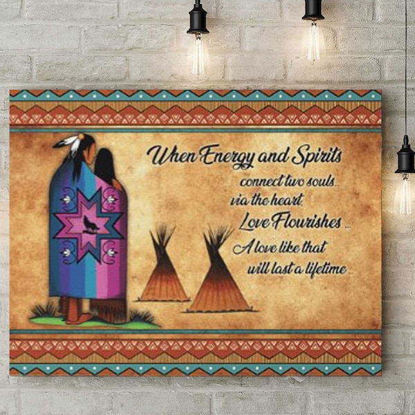Native Americans Lovers Art - Etsy