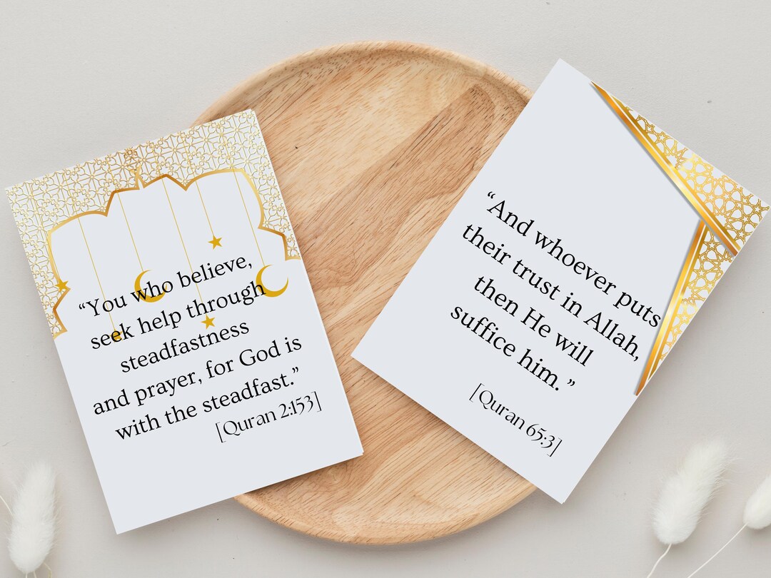 36 Quran Verses Digital Download | Islamic Reminder Cards | Ramadan ...