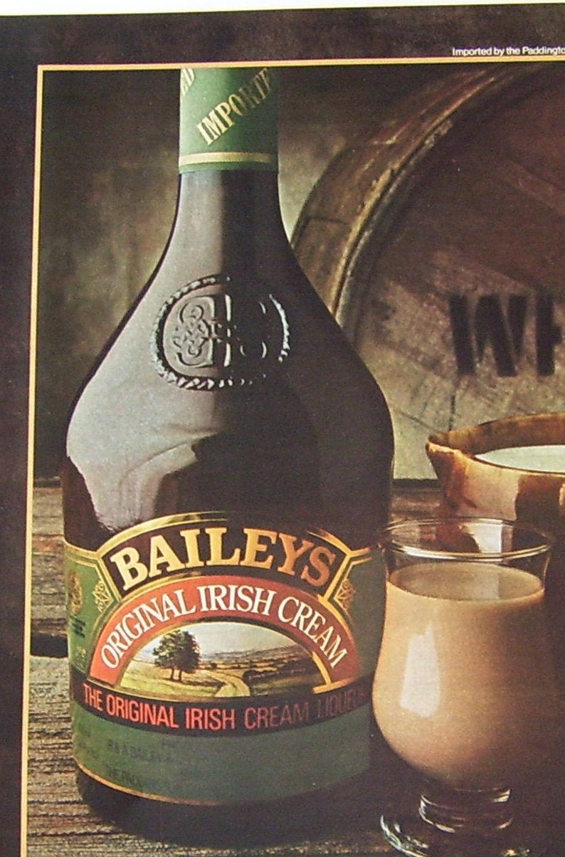 1980 Bailers Irish Cream Liqueur Magazine Print Page Advertising- Home ...