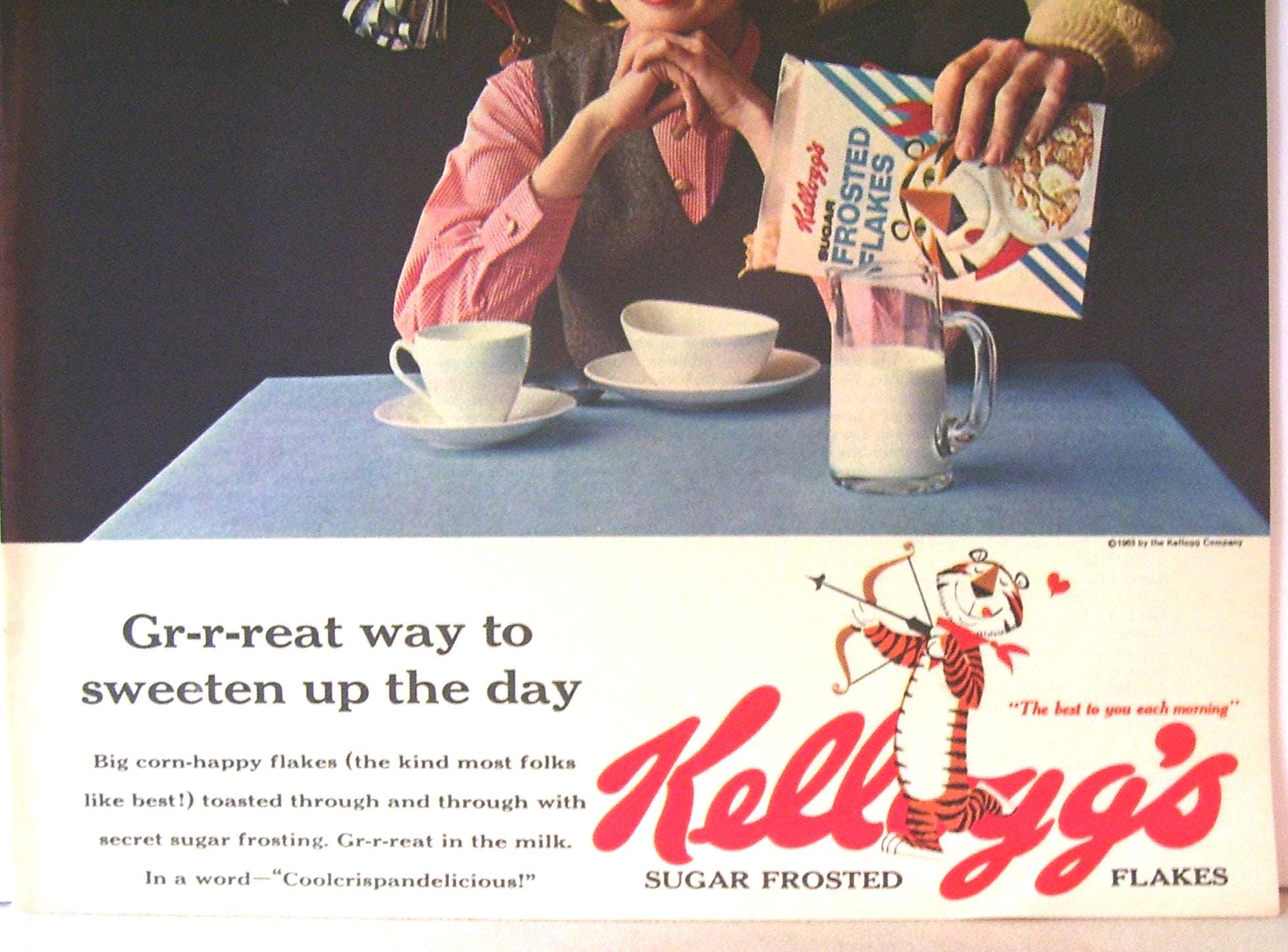 1963 Kellogg's Flakes Magazine Page Ad/ Frosted Flakes, Advertising ...