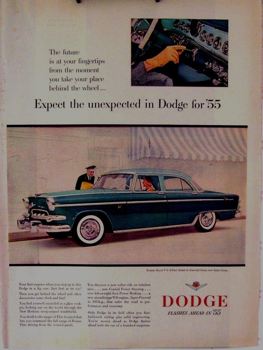 1955 Dodge 4 Door Sedan Magazine Page - Custom Royal - Etsy