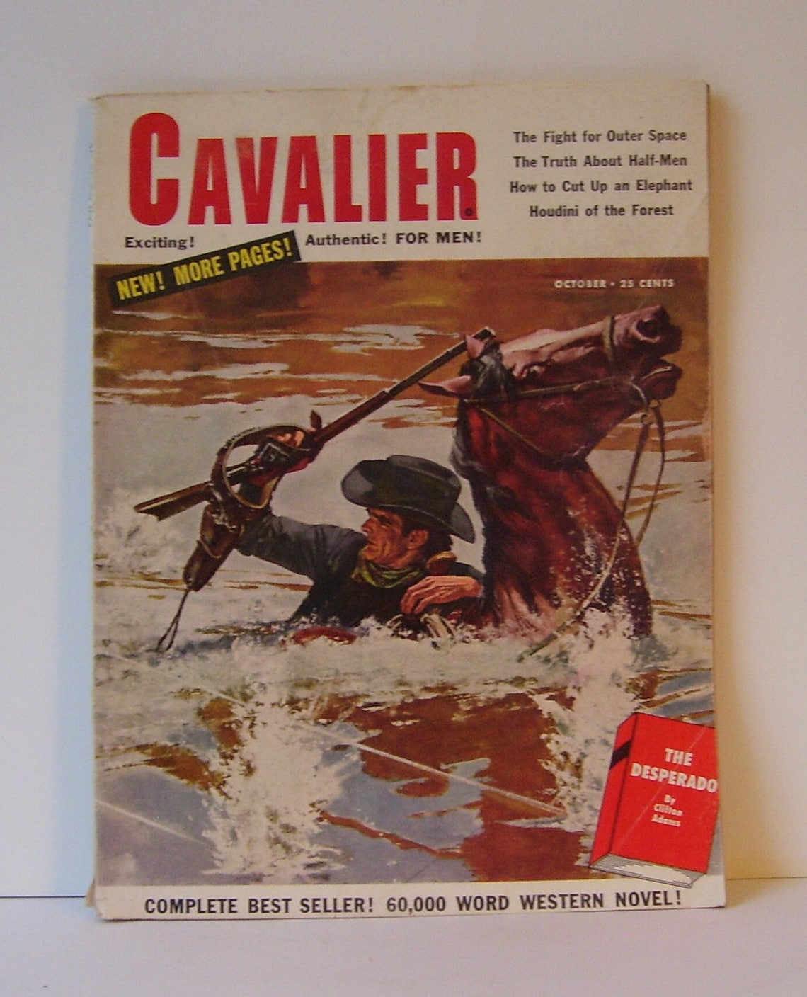 Vintage Cavalier Magazine - Authentic for Men - Dated Oct. 1954 ...