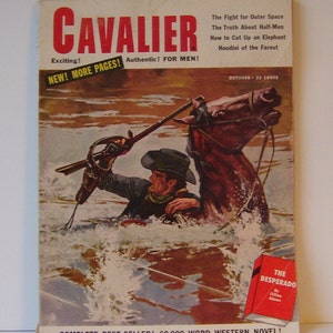 Vintage Cavalier Magazine - Authentic for Men - Dated Oct. 1954 ...