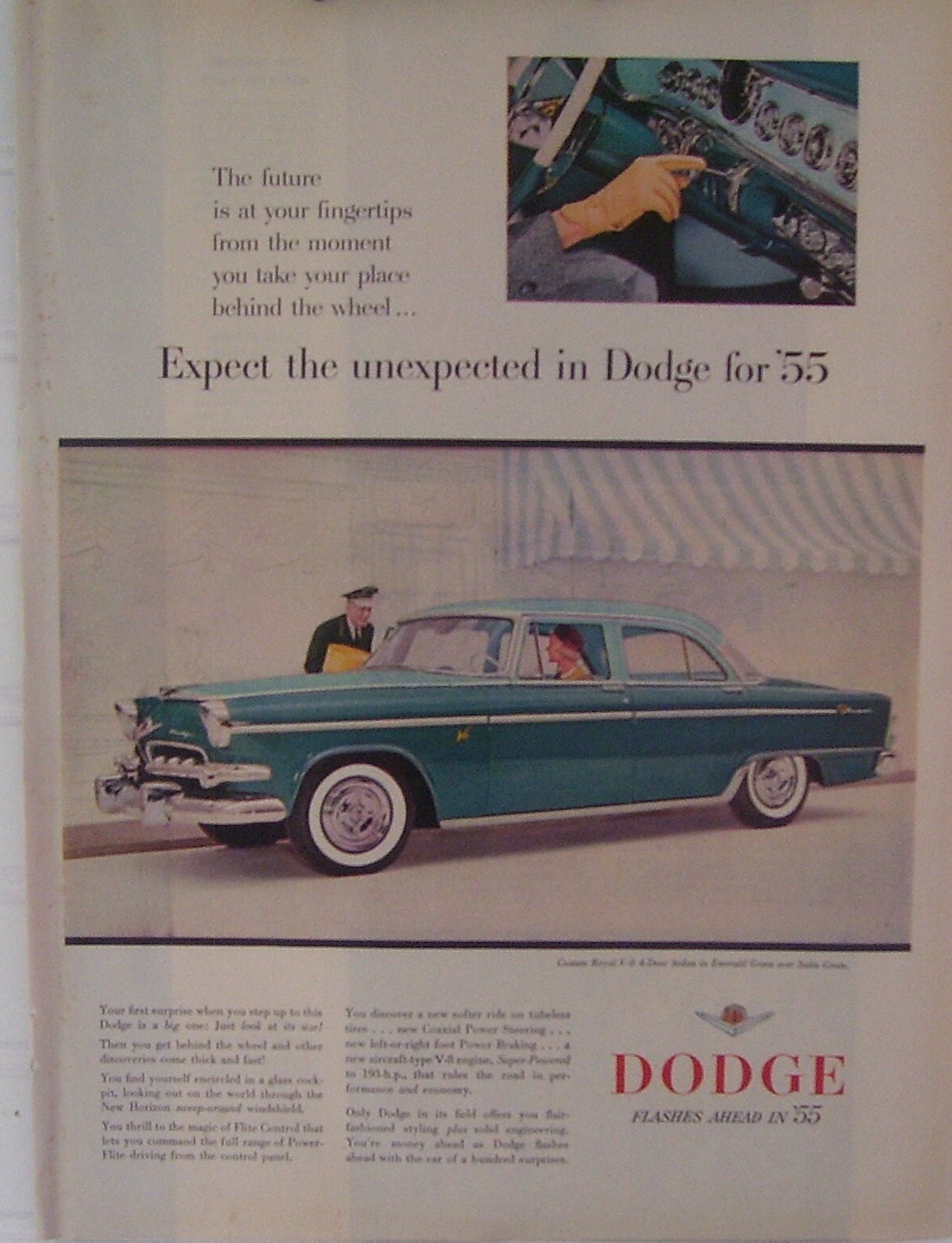 1955 Dodge 4 Door Sedan Magazine Page - Custom Royal - Etsy