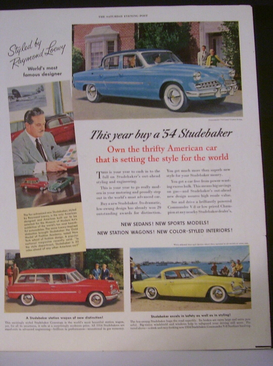 1954 Studebaker Magazine Page Advertising - Coca Cola Ad - Etsy