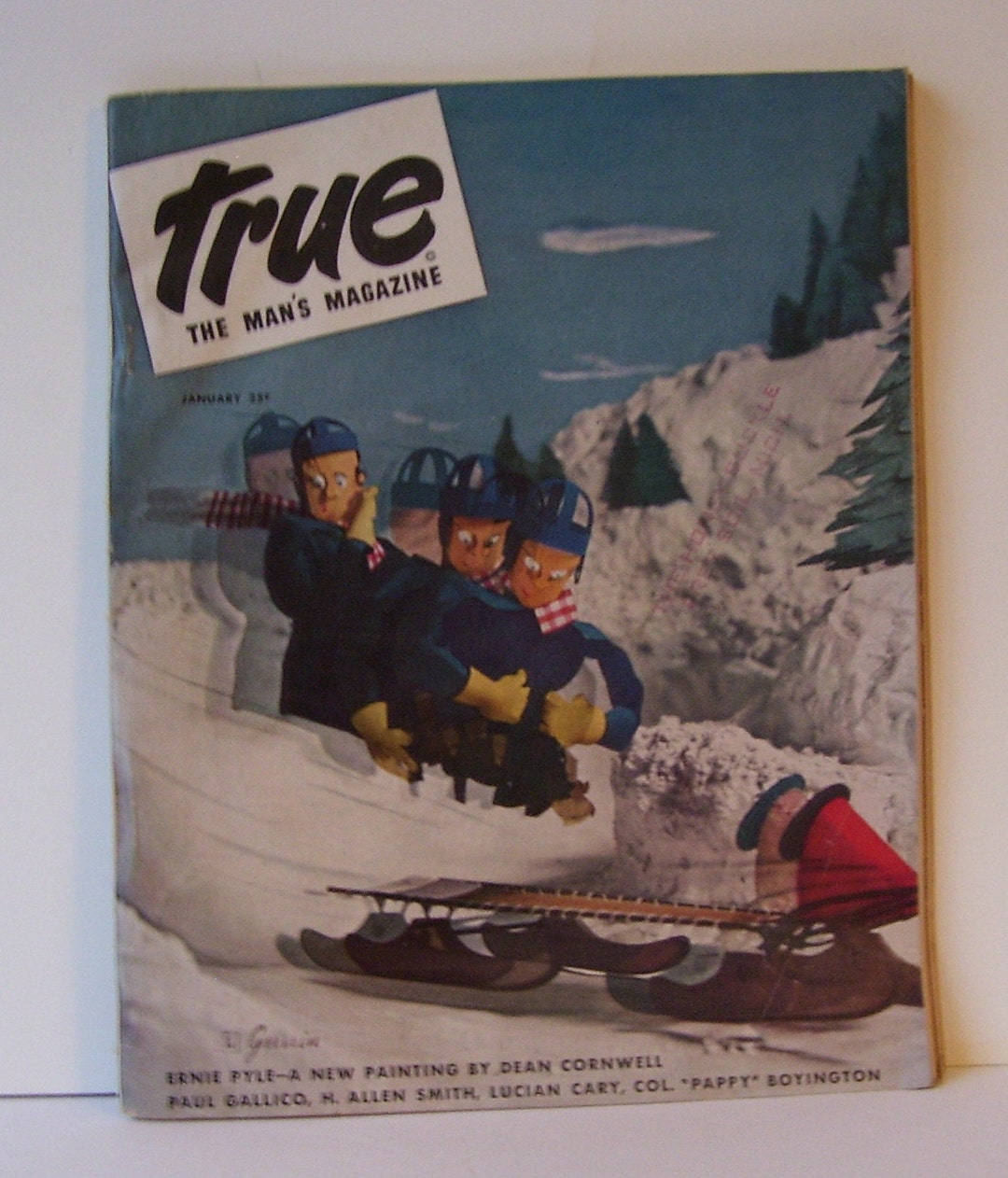 Vintage True the Man's Magazine Jan. 1946 - Advertisements - Double ...