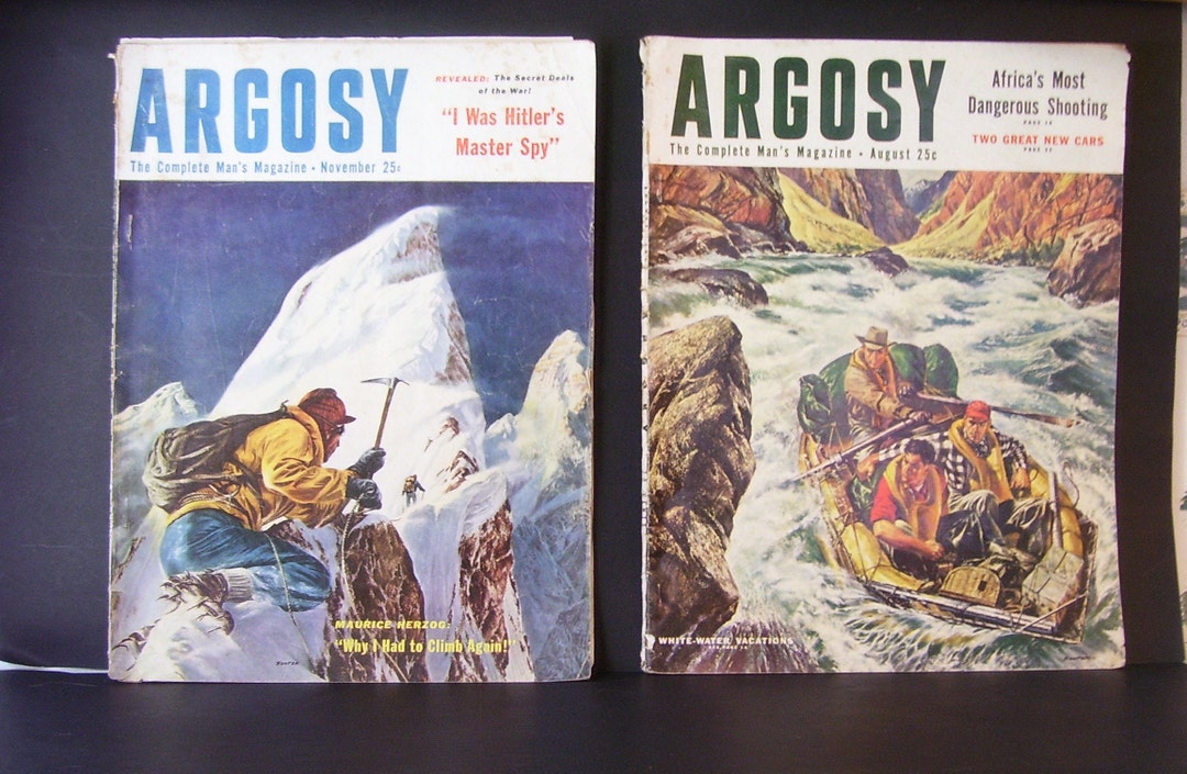2 Argosy Complete Man's Magazine -november 1953 -august 1953 - White ...