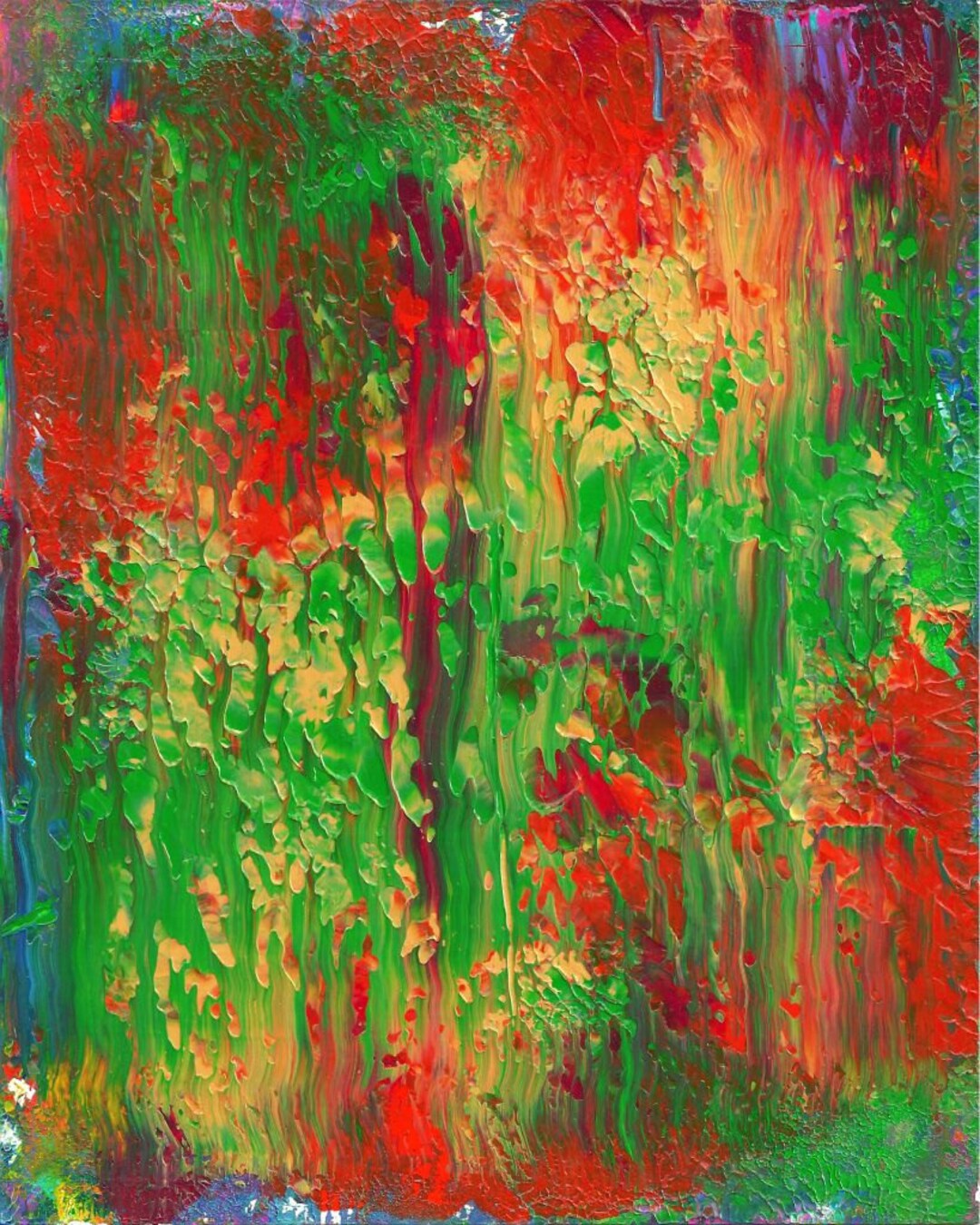 Wall Art Original Abstract Forest Acrylic Painting in White - Etsy