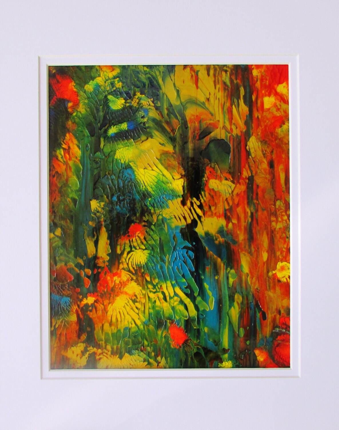 Abstract Sun Shining Through the Forest Original Painting - Etsy