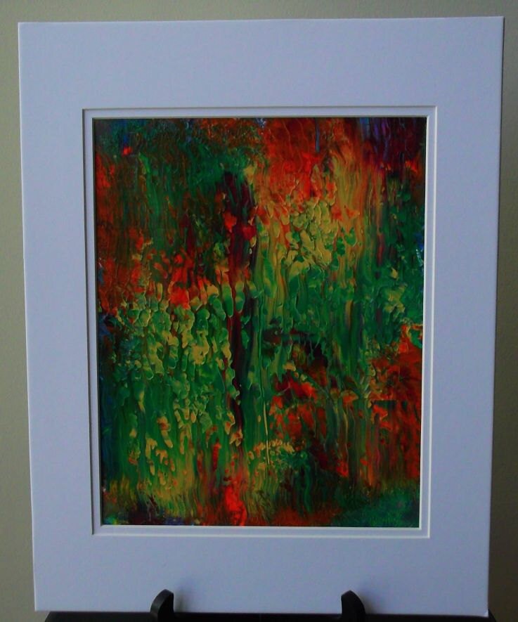 Wall Art Original Abstract Forest Acrylic Painting in White - Etsy