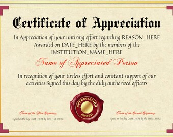 Editable Certificate of Appreciation: Celebrate Achievements With ...