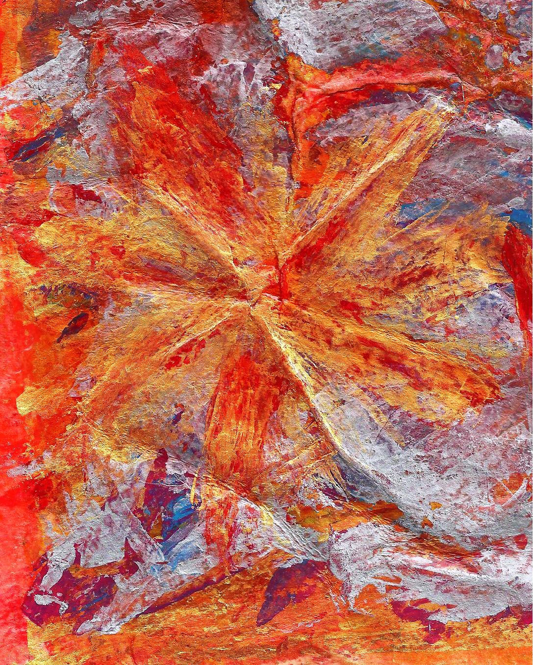 Abstract Sun Abstract Acrylic Original Painting - Etsy