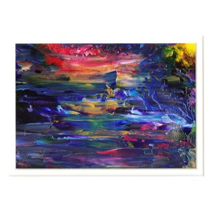 Dark River Acrylic Abstract Painting - Etsy