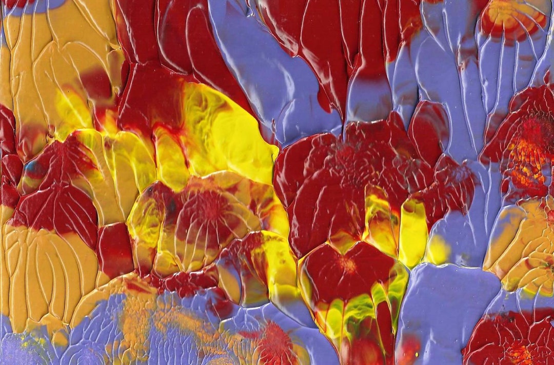 Hibiscus Abstract Original Painting - Etsy