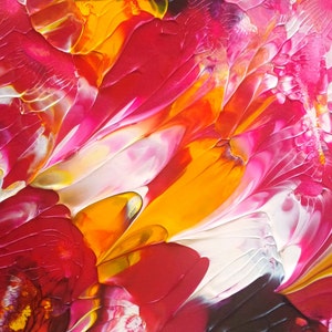 Summer Party Acrylic Abstract Painting - Etsy