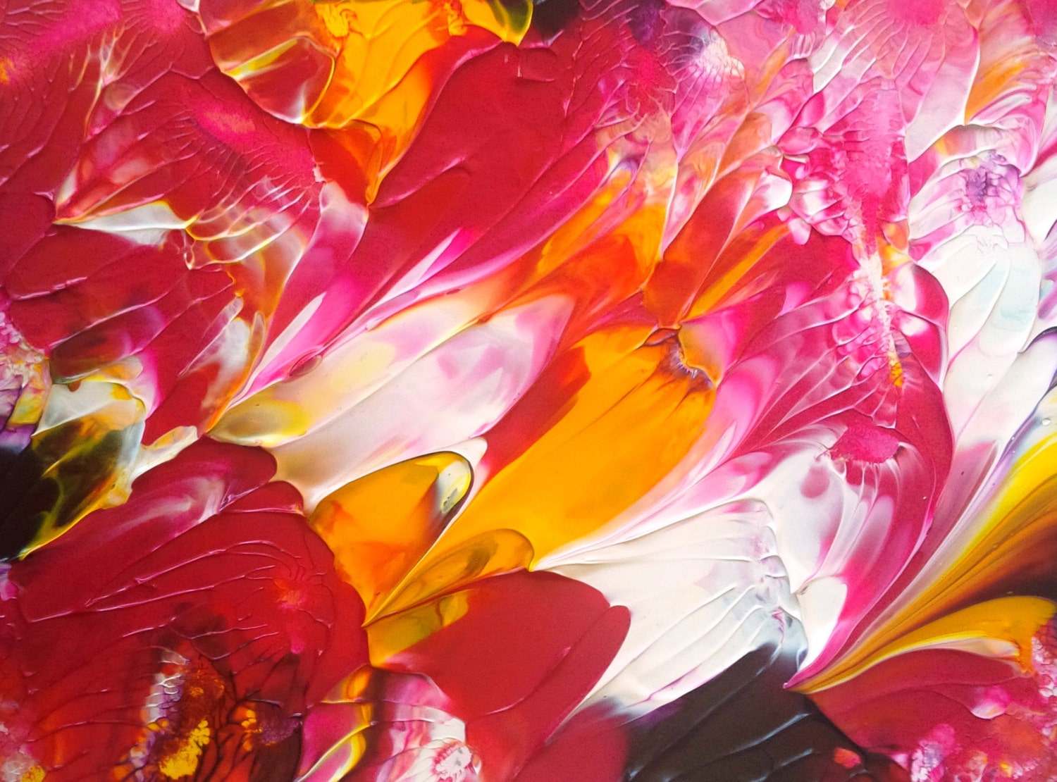 Summer Party Acrylic Abstract Painting - Etsy