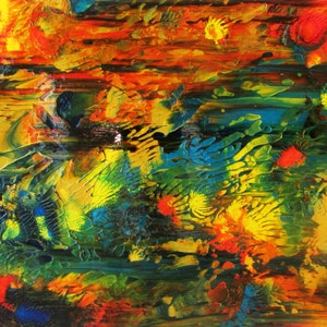 Abstract Sun Shining Through the Forest Original Painting - Etsy