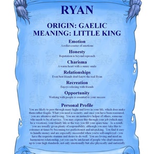 Origin and Meaning of Your First Name - Gift Scroll - Etsy Canada